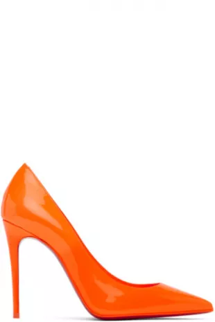 Christian Louboutin - Orange Kate 100 Heels
