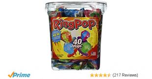 Ring pop - Ring Pop, Jewel Shaped Hard Candy Variety Pack, 40-Count