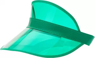 The Ultimate - Green Plastic Casino Visor