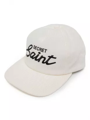Saint Michael - White Corduroy Secret Saint Hat