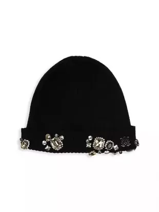 Amiri - Black Chunky Crystal Beanie