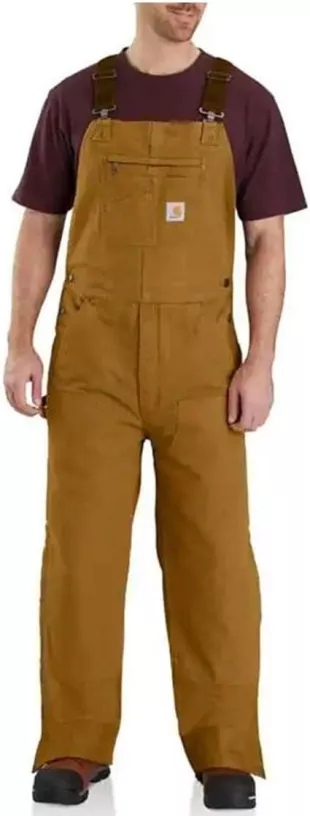 Carhartt - Brown Duck Canvas Lined Overalls