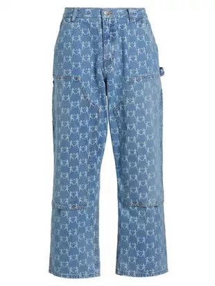 Kidsuper studios - Blue Allover Dancing Ladies Jeans