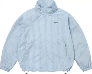 Supreme - Reflective Pinstripe Track Jacket