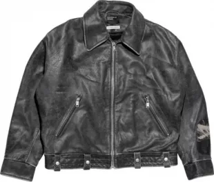 Enfants Riches Deprimes - Black Leather Pianist Jacket