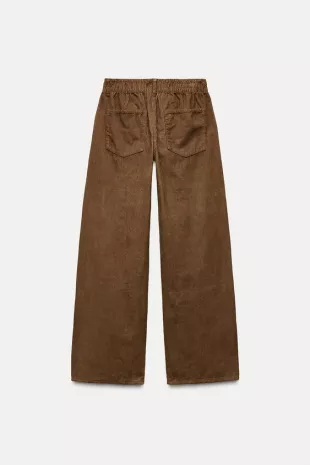 Zara - Corduroy Drawstring Trousers