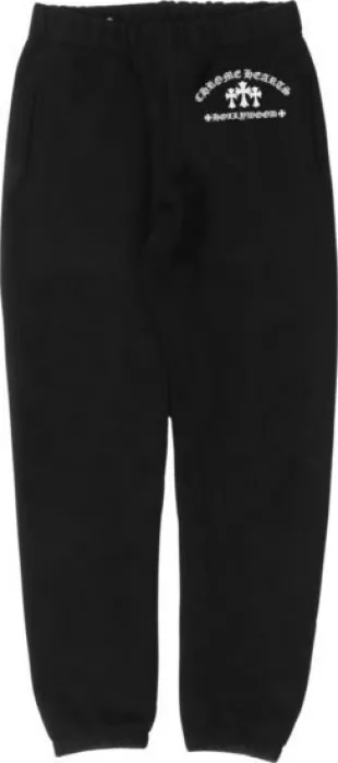 Chrome Hearts - Black Triple Cross Logo Sweatpants