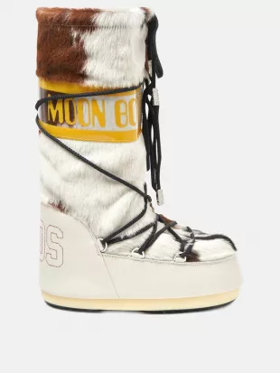 Moon Boot - Gcds Icon Cow-Print Calf Hair Boots