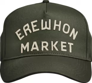 merch - Erewhon Market Olive Green Snapback Hat