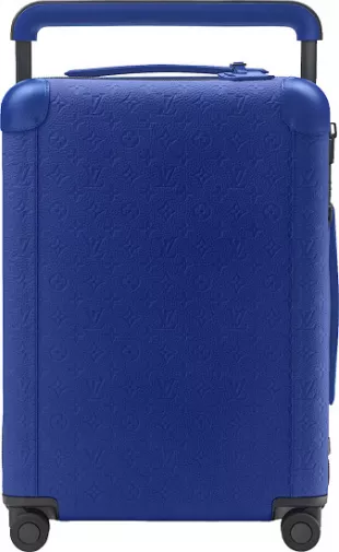 Louis Vuitton - Blue Monogram Embossed Horizon 55 Luggage