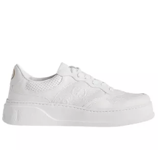 Gucci - White GG-Embossed Sneakers
