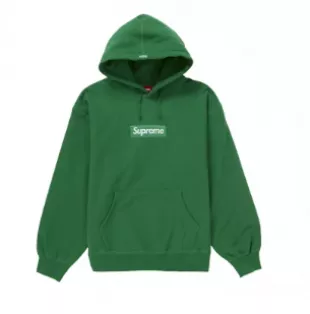 Supreme - Green Box Logo Hoodie