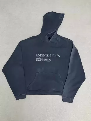 Enfants Riches Deprimes - Black Sun Bleached Logo Hoodie