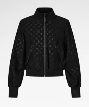 Louis Vuitton - Embossed Monogram Zip-Up Jacket