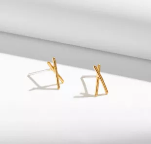 Madewell - Delicate Collection Demi-Fine X Stud Earrings