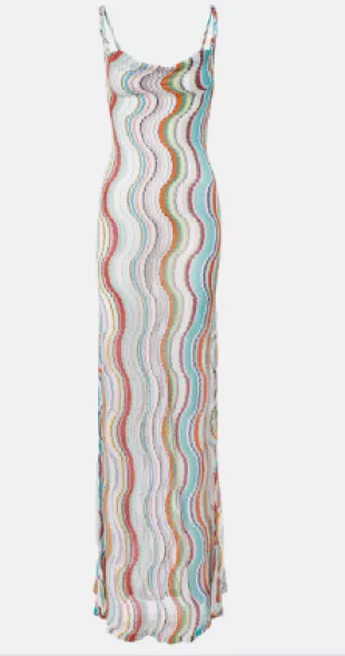 Missoni - Wave Open-Back Lame Maxi Dress