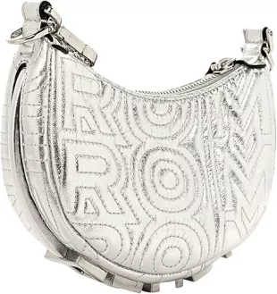 Fendi - Fendigraphy Silver Nano Embroidered Miniature Hobo Charm ...