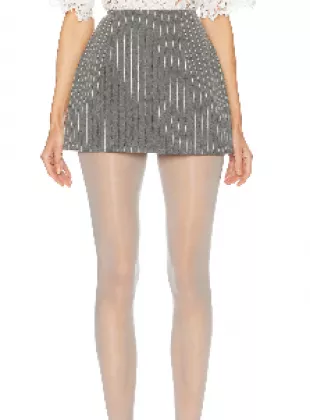 Helsa - Pinstripe Structured Mini Skirt