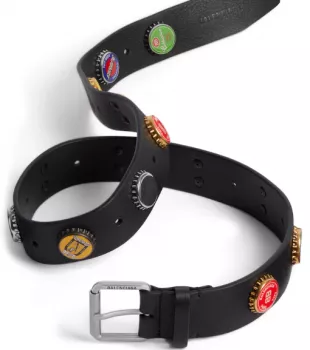 Balenciaga - Black & Multicolor Bottle Caps Belt