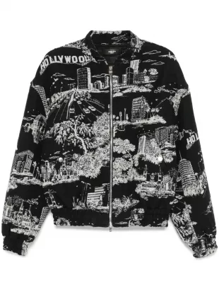 Amiri - Black LA Landmark Tapestry Jacket