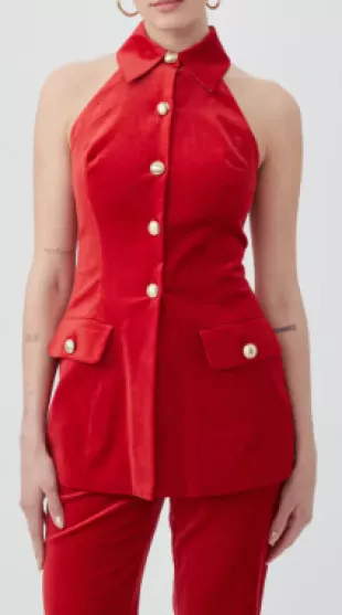 Trina Turk - Elainia Top in Red Spark