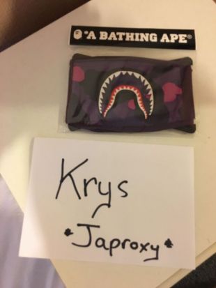 A Bathing Ape - BAPE Colour Camo Shark Face Mask Purple - Brand New - A ...