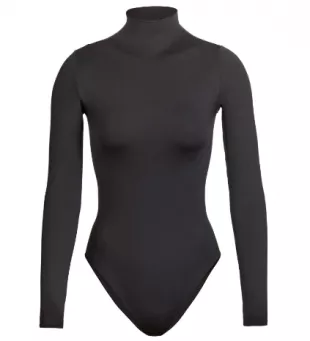 skims - Essential Mock Neck Long Sleeve Bodysuit