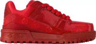 Louis Vuitton - Red Monogram PVC LV Trainer Maxi Sneakers
