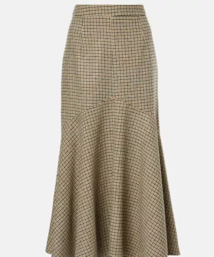 patou - Houndstooth print skirt