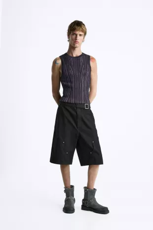 Zara - Contrasting Knit Tank