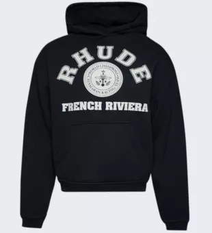 Rhude - Black French Riviera Hoodie