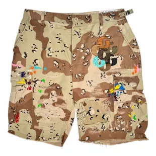 Gallery Dept. - Beige Camo G-Patch Cargo Shorts