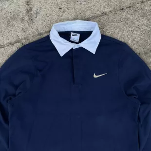 Nike - Nike × Streetwear × Vintage Vintage Y2K NIKE Rugby Long Sleeve ...