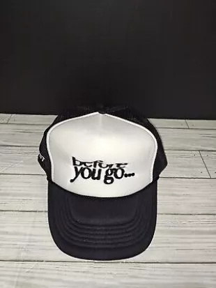 merch - Blxst White & Black 'Before You Go' Trucker Hat