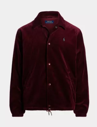 Polo Ralph Lauren - Cord Coach Jacket in Burgundy