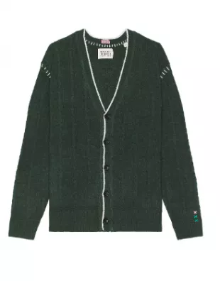 Scotch & Soda - Alpaca Dropped Shoulder Cardigan