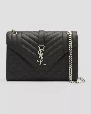 Saint Laurent - Envelope Triquilt Medium YSL Shoulder Bag