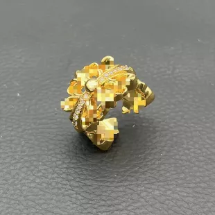 dhgate - Designer Cluster Rings Gold Color Open Cross Flower Ring Men ...