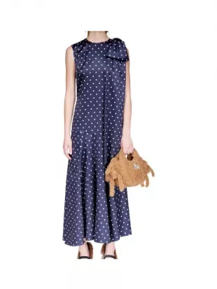 Simone Rocha - Bow-detail Polka-dot Maxi Dress