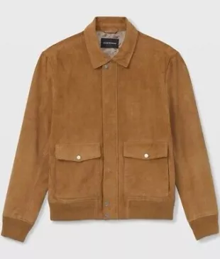 Club Monaco - Suede Bomber Jacket