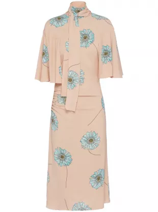 Prada - Floral-print Pencil Dress