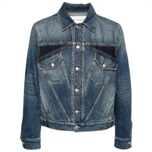 Alexander McQueen - Men's Twisted Seam Denim Jacket