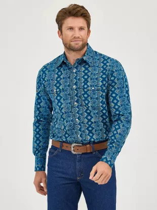 Wrangler - Checotah Long Sleeve Western Printed Shirt