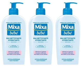 Mixa - Mixa Bébé Eau Nettoyante Hydratante 250 ml - Lot de 3