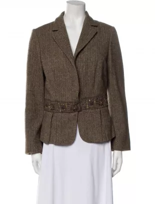 Etro - Wool Tweed Pattern Blazer