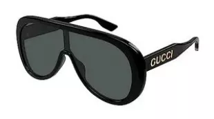 Gucci - Black Mask Aviator Sunglasses