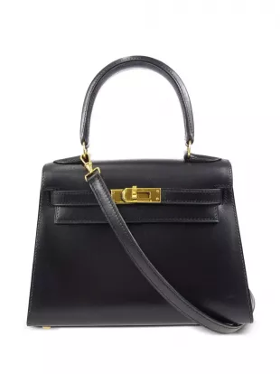 Hermès - Kelly Mini 20 Black Epsom Leather Bag