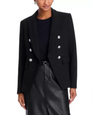 Veronica Beard - Miller Dickey Jacket in Navy with Gold Buttons