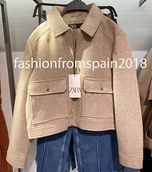 Zara - Soft Short Jacket in Camel
