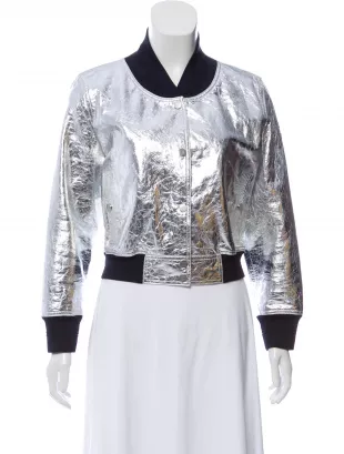 Chanel - Metallic Bomber Jacket
